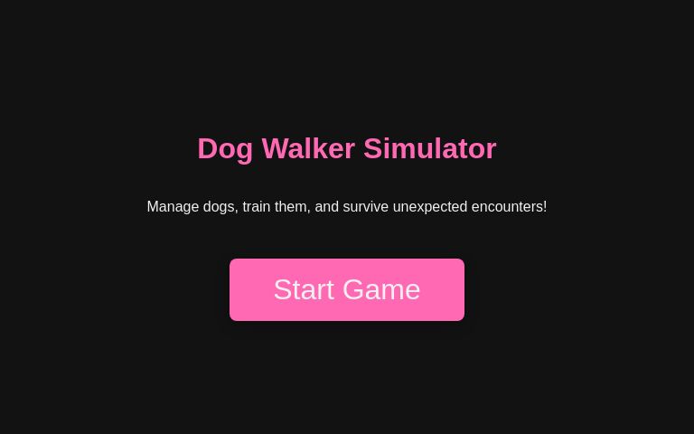 Dog Walker Simulator ― Perchance Generator