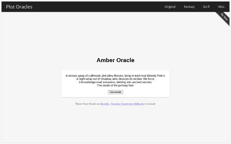Amber Oracle ― Perchance Generator