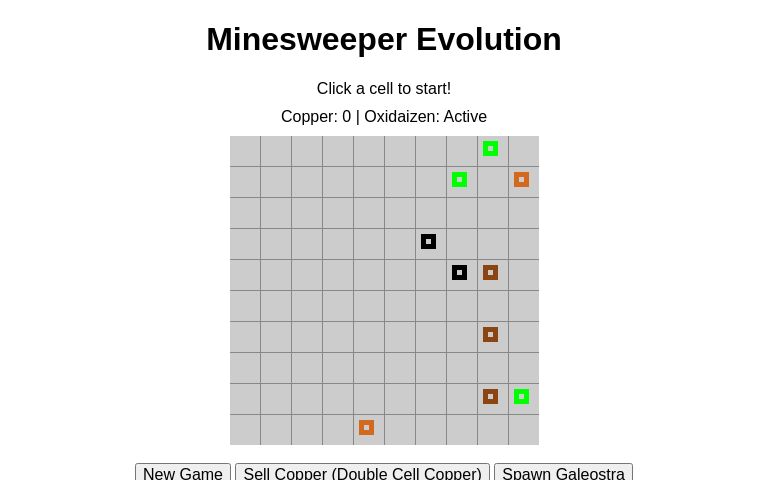 Minesweeper Evolution ― Perchance Generator