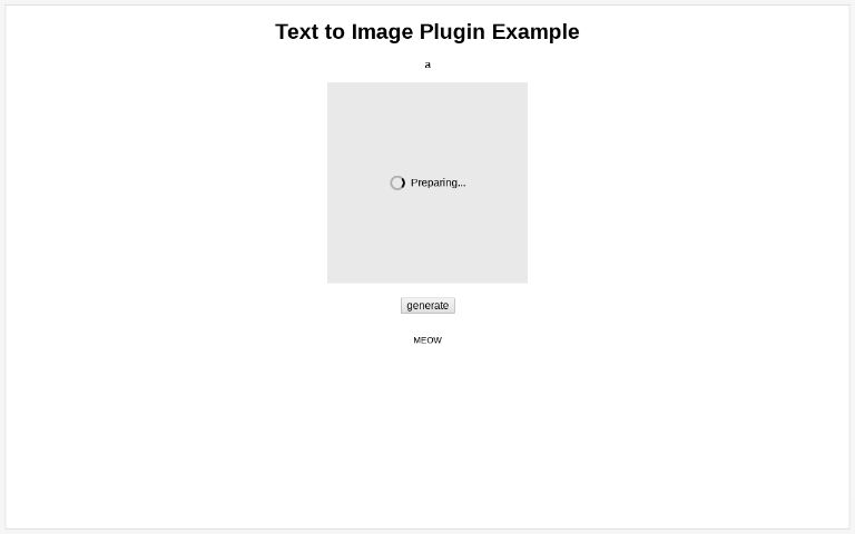 Text to Image Plugin Example