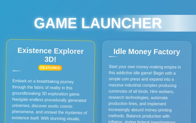 GAME LAUNCHER ― Perchance Generator
