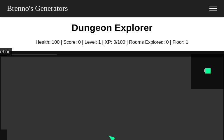 Dungeon Explorer ― Perchance Generator