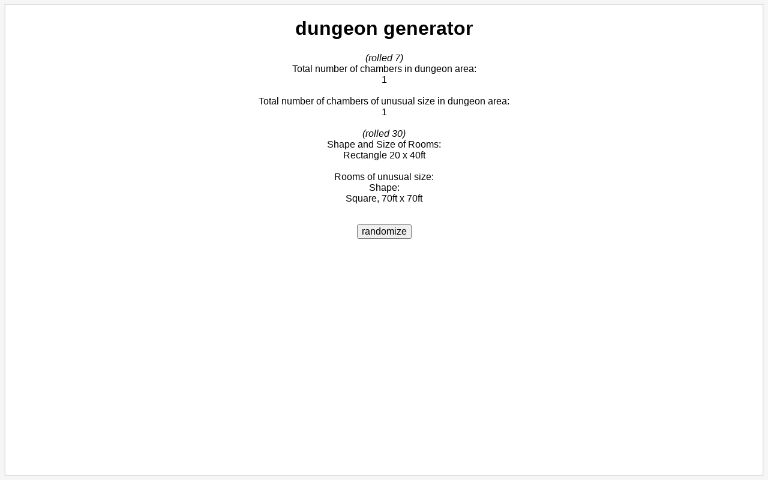 dungeon generator