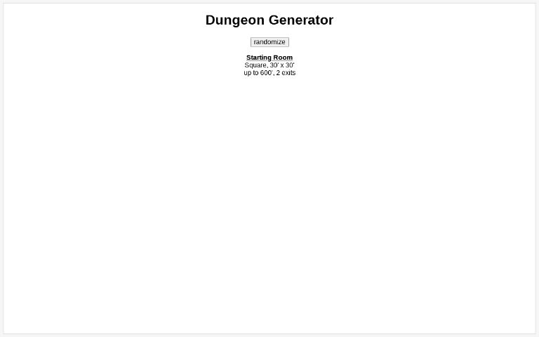 Dungeon Generator