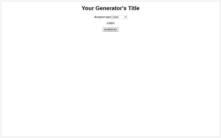 Dungeonbasegenerator