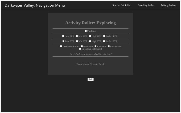 Activity Roller: Exploring ― Perchance Generator