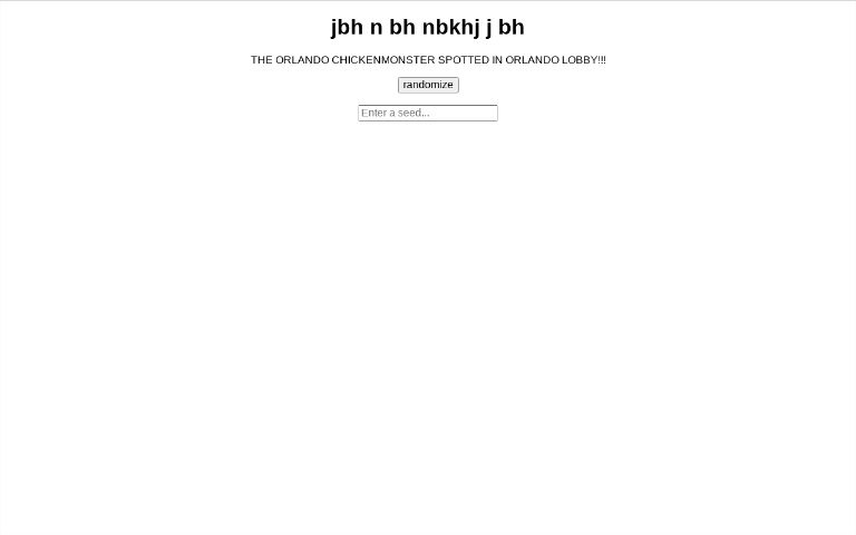jbh n bh nbkhj j bh ― Perchance Generator