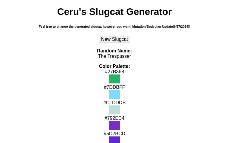 Ceru's Slugcat Generator