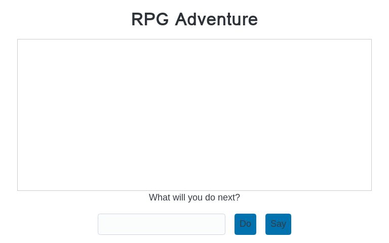 RPG Adventure ― Perchance Generator