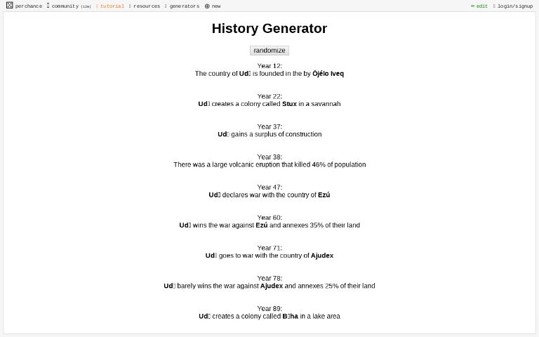 History Generator