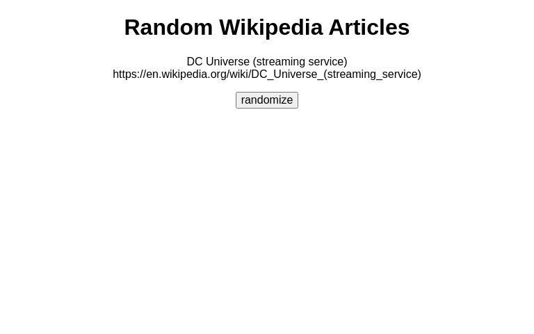 Random Wikipedia Articles ― Perchance Generator