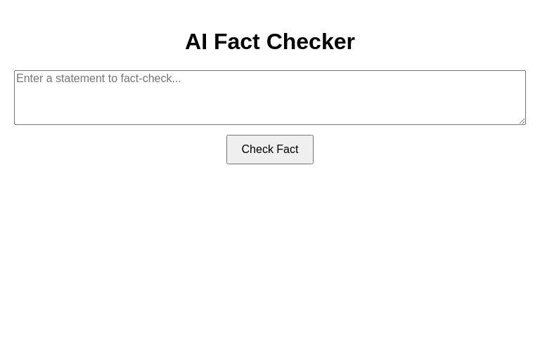 AI Fact Checker ― Perchance Generator