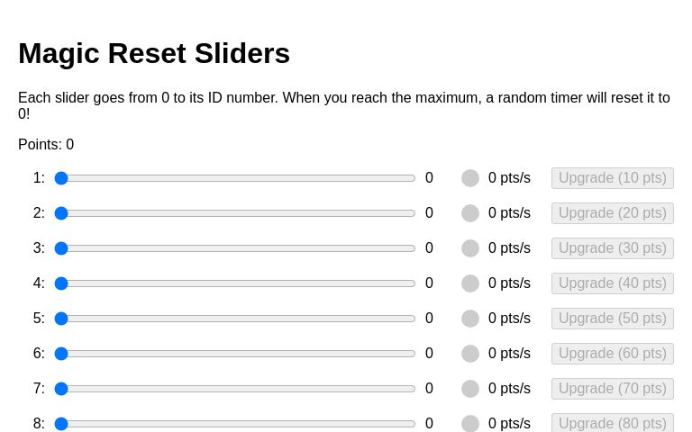 Magic Reset Sliders ― Perchance Generator