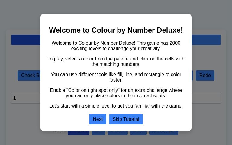 Colour by Number Deluxe ― Perchance Generator