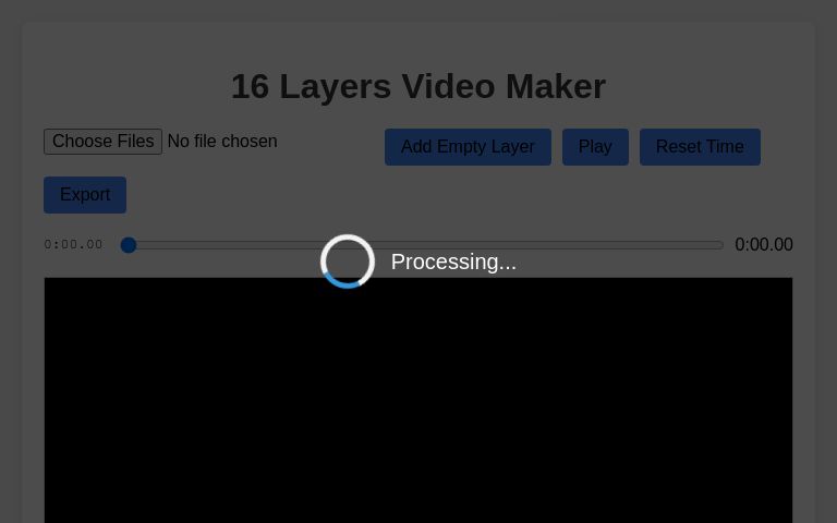 16 Layers Video Maker ― Perchance Generator