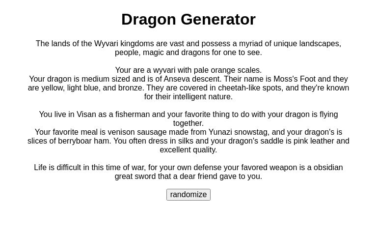 Dragon Generator