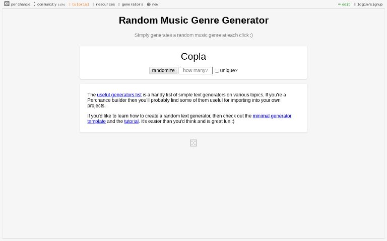 Random Music Genre Generator