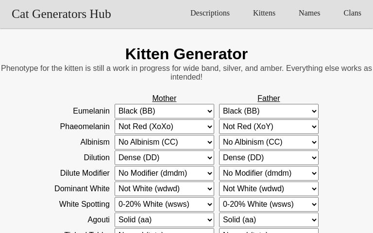 Kitten Generator