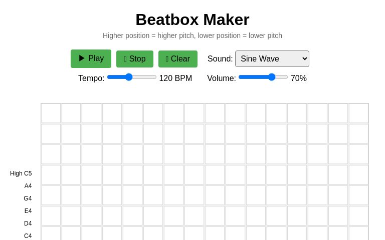 Beatbox Maker ― Perchance Generator