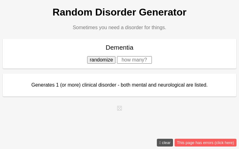 Random Disorder Generator