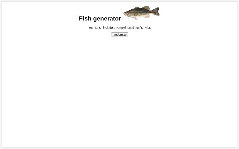 Fish generator