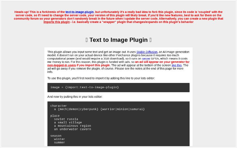 🤖 Text to Image Plugin 🎨
