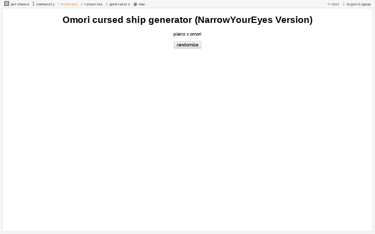 Omori cursed ship generator (NarrowYourEyes Version)