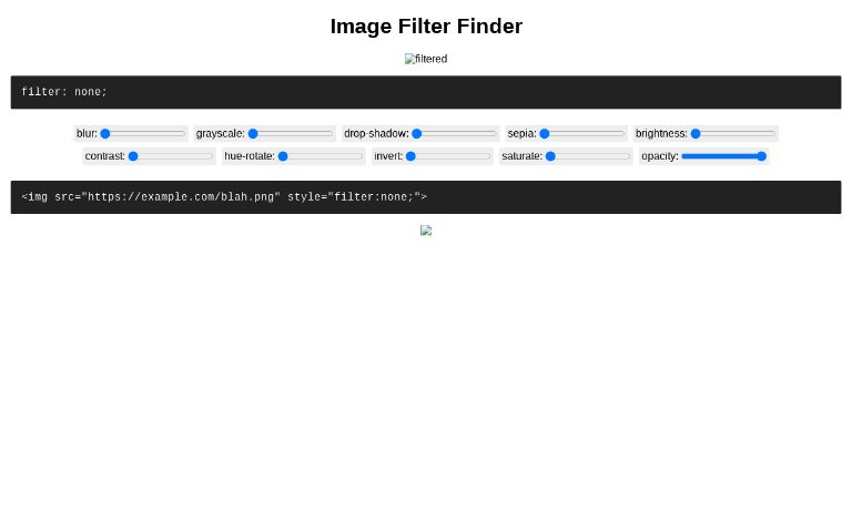 Image Filter Finder ― Perchance Generator