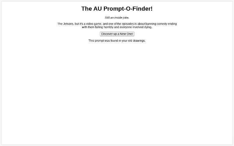 The AU Prompt-O-Finder! ― Perchance Generator