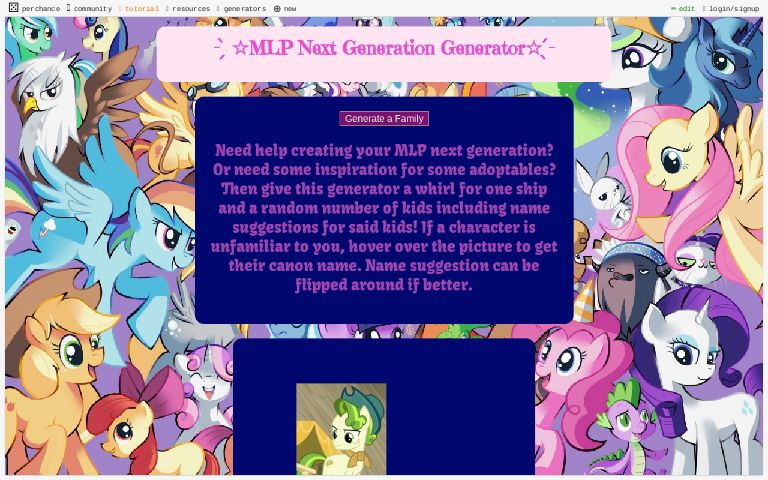 - ̗̀ ☆MLP Next Generation Generator☆ ̖́-