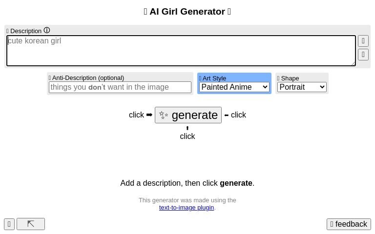 AI Girl Generator (free, no sign-up, no limits)