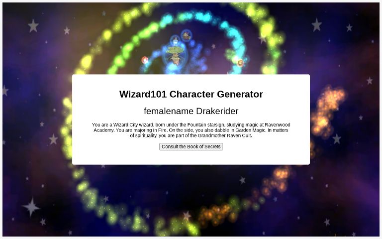 Wizard101 Character Generator