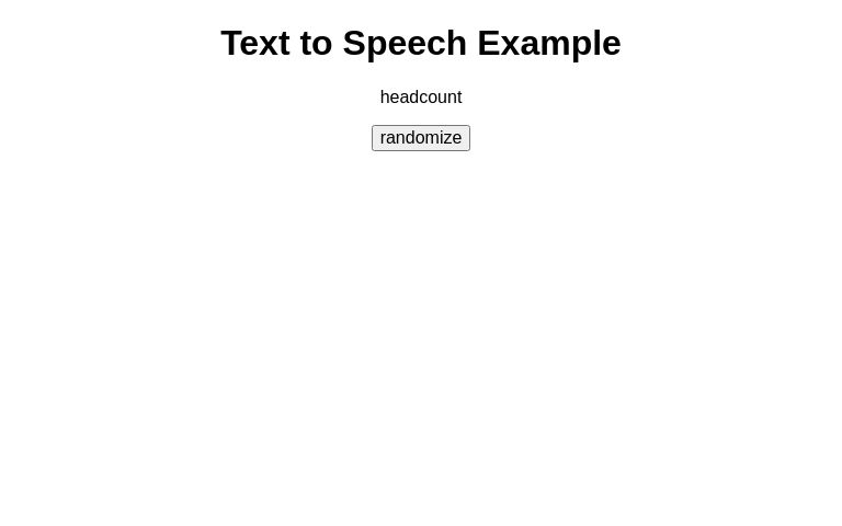 Text to Speech Example ― Perchance Generator