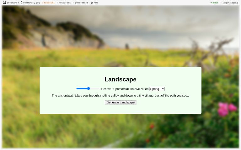 Landscape ― Perchance Generator
