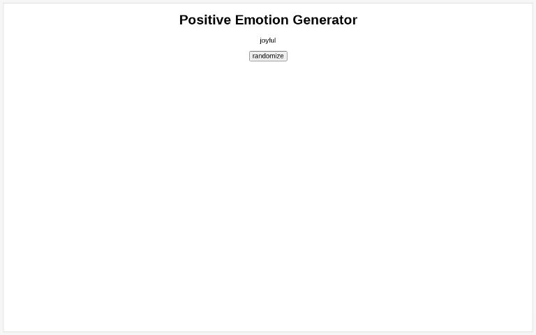 Positive Emotion Generator
