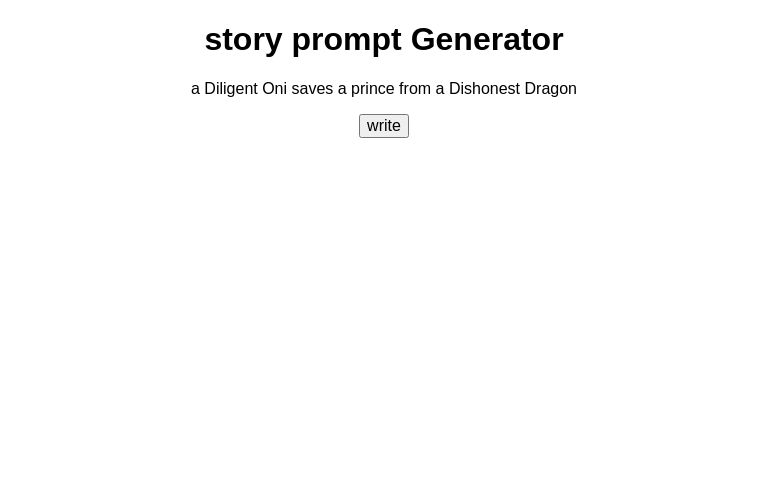 story prompt Generator