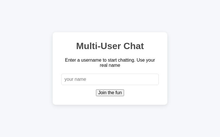 Multi-User Chat