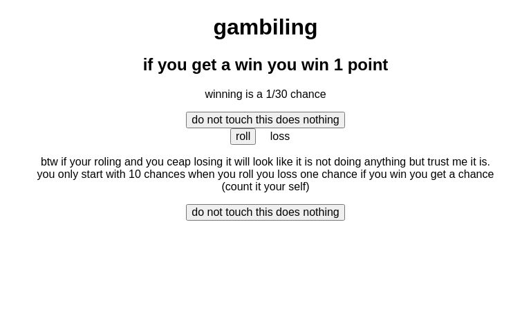 gambiling ― Perchance Generator