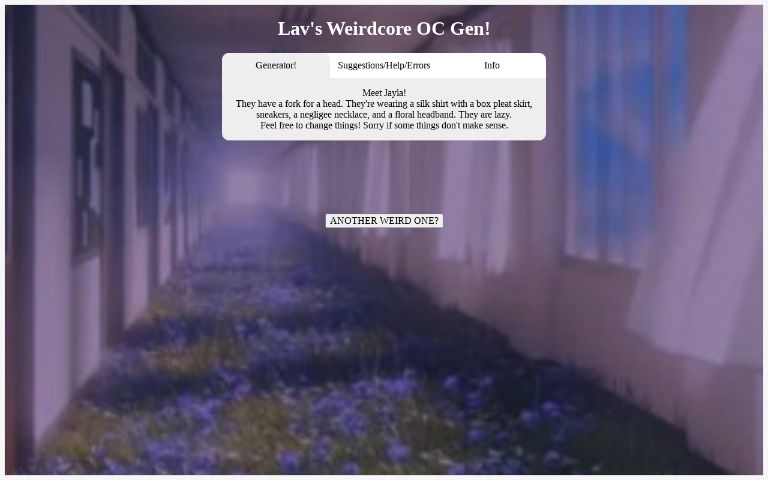 Lav's Weirdcore OC Gen!