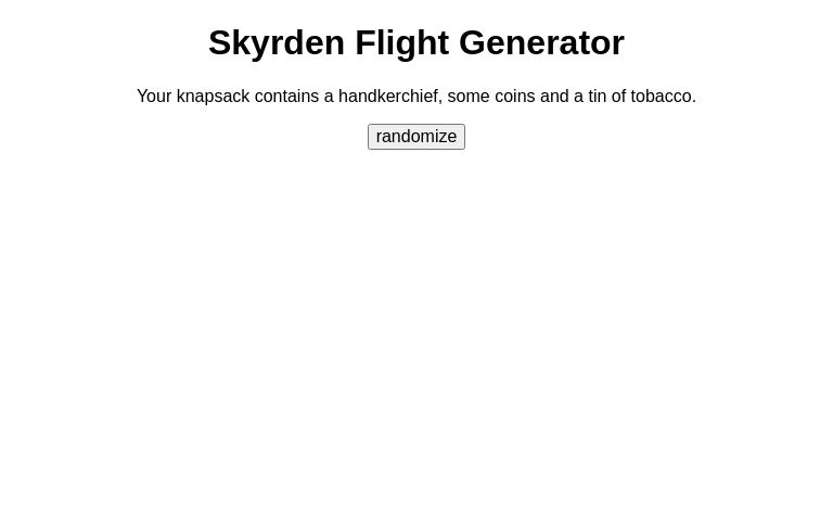 Skyrden Flight Generator