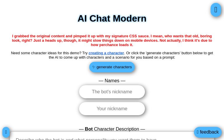 AI Chat Modern