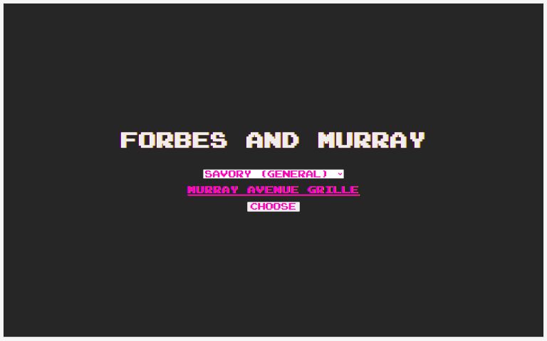 Forbes and Murray ― Perchance Generator