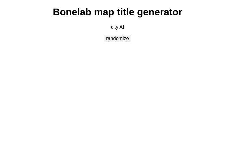 Bonelab map title generator