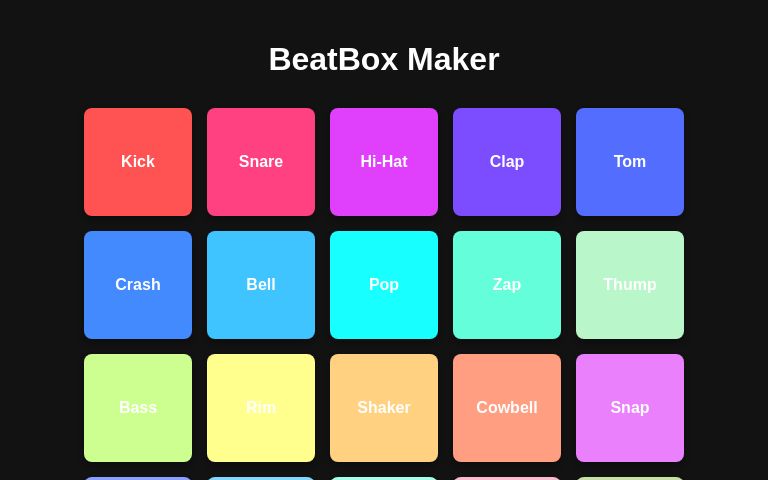 BeatBox Maker ― Perchance Generator