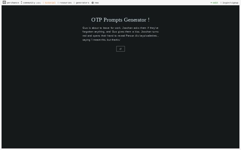 OTP Prompts Generator