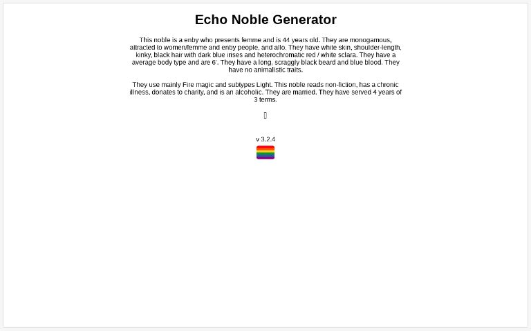 Echo Noble Generator