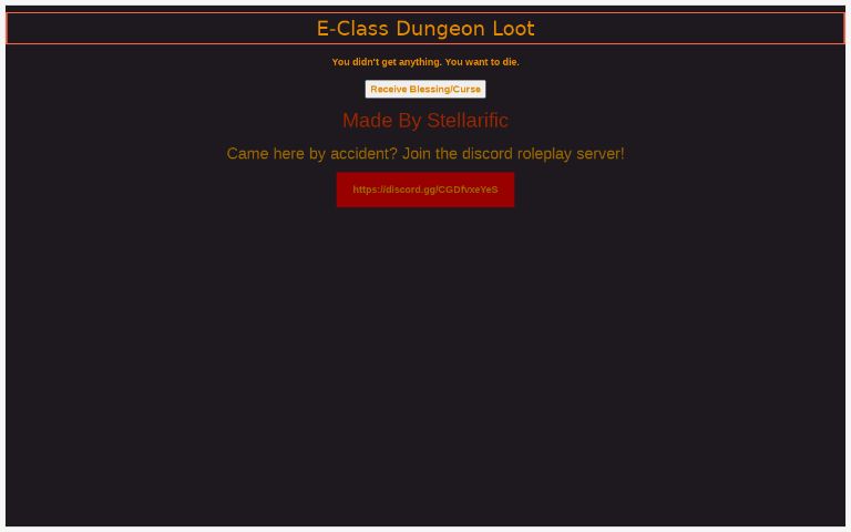 eclassdungeonloot ― Perchance Generator