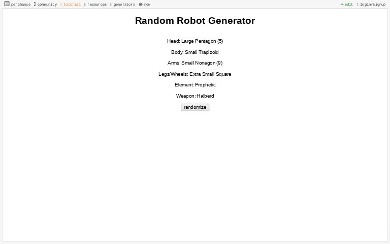 Random Robot Generator