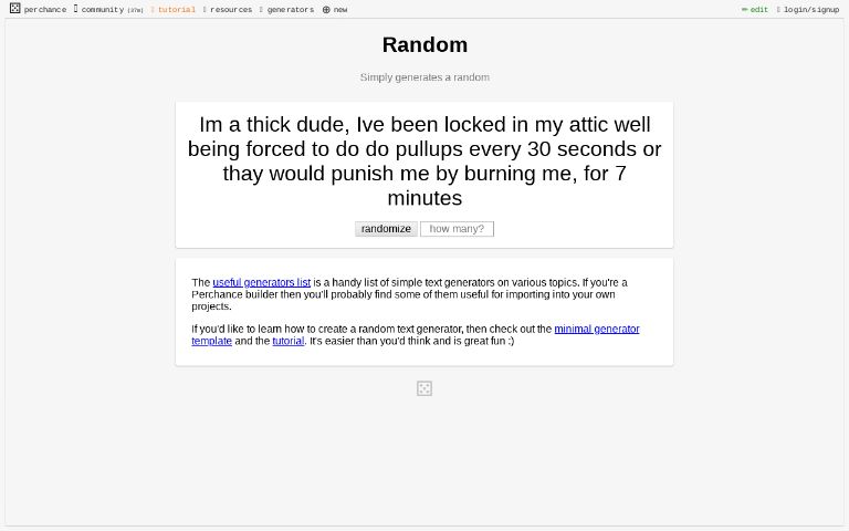 Random ― Perchance Generator