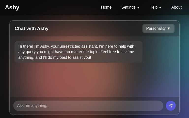 Chat with Ashy